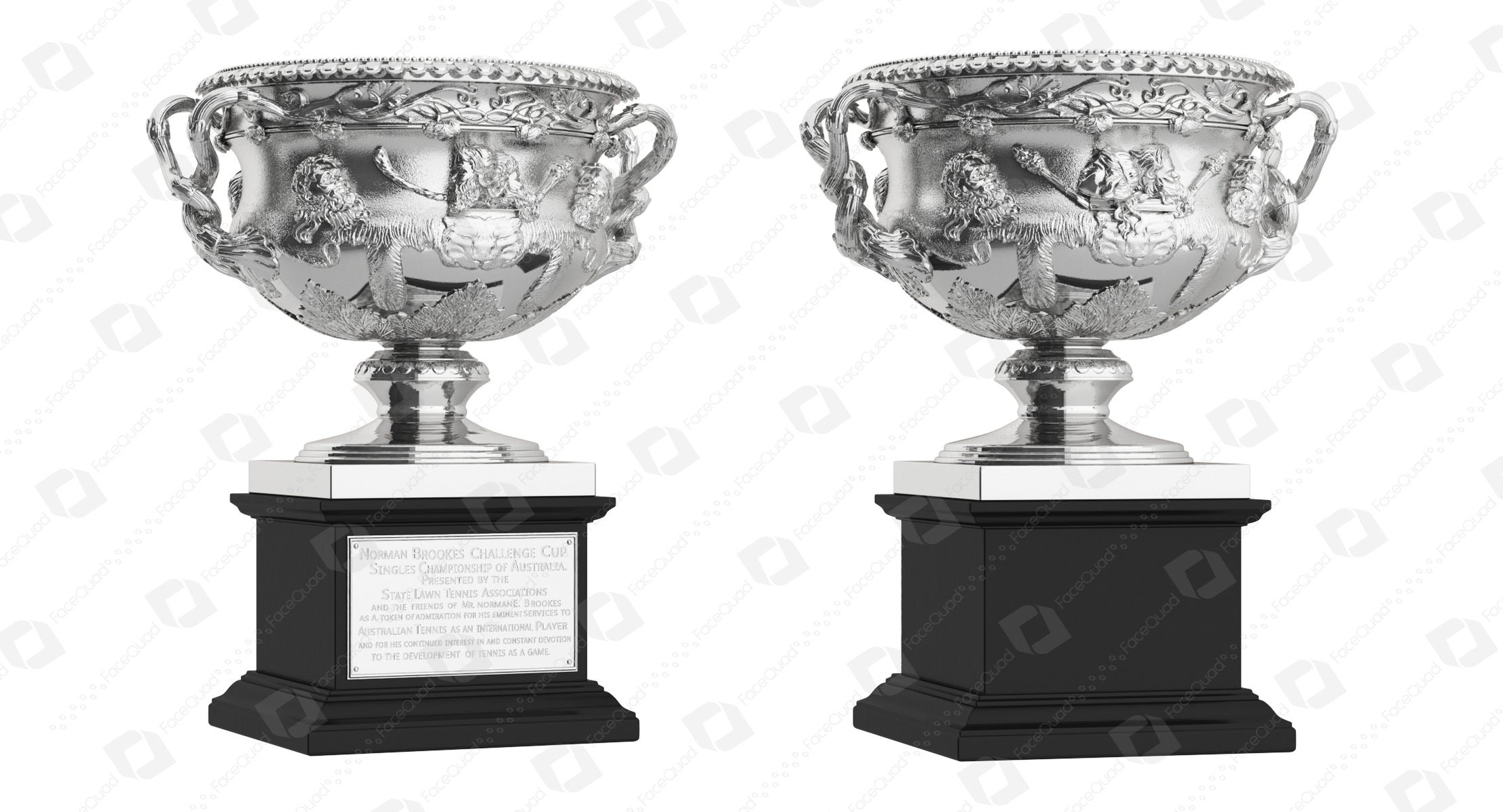 Australian Open Men Singles Trophy 3D Print Model — FaceQuad