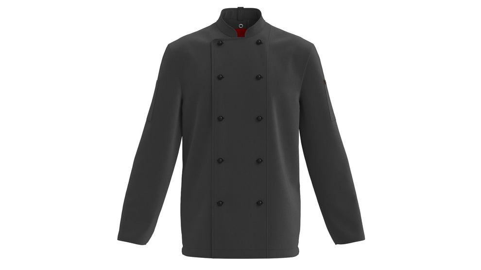 Black Chef Jacket 3D Model – FaceQuad
