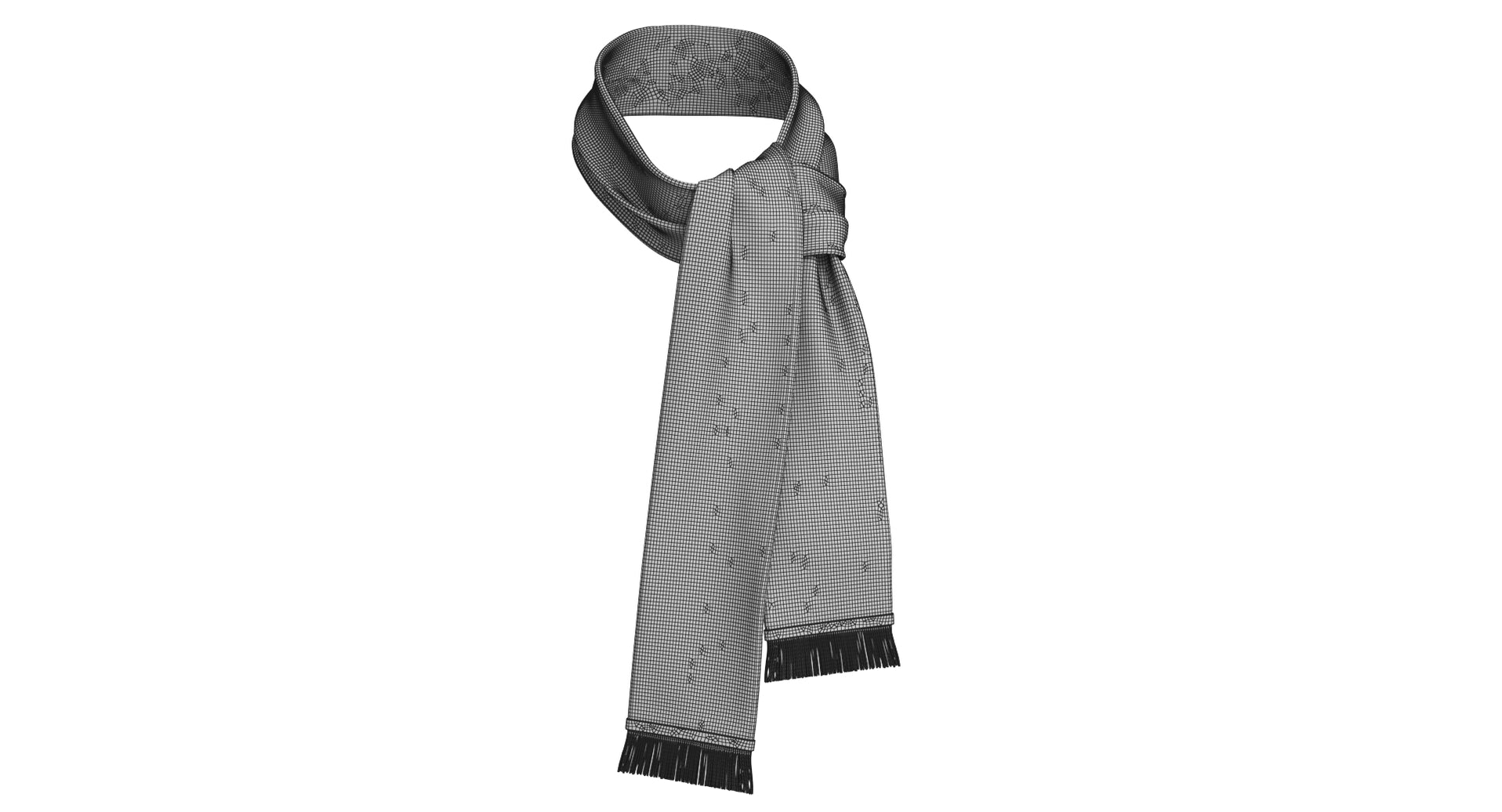 Football Fan Scarf 07 3D Model — FaceQuad