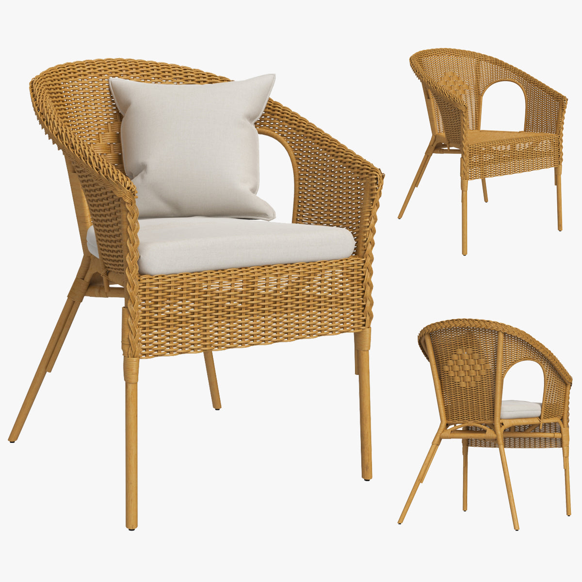 IKEA Agen Chair with Cushion 3D Model — FaceQuad