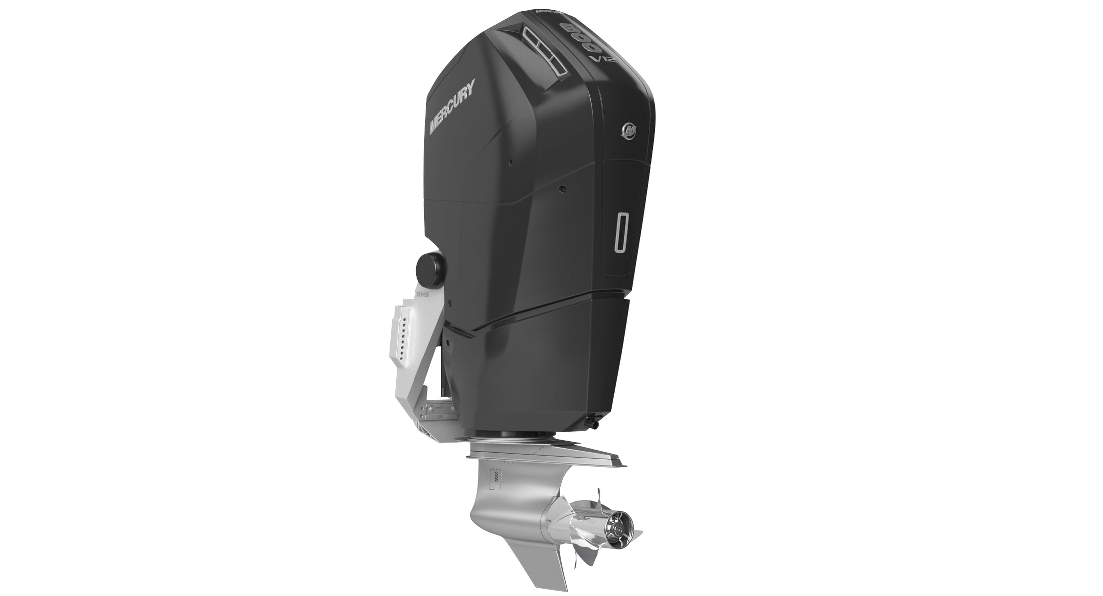 Mercury Verado V12 600HP Outboard Motor 3D Model — FaceQuad