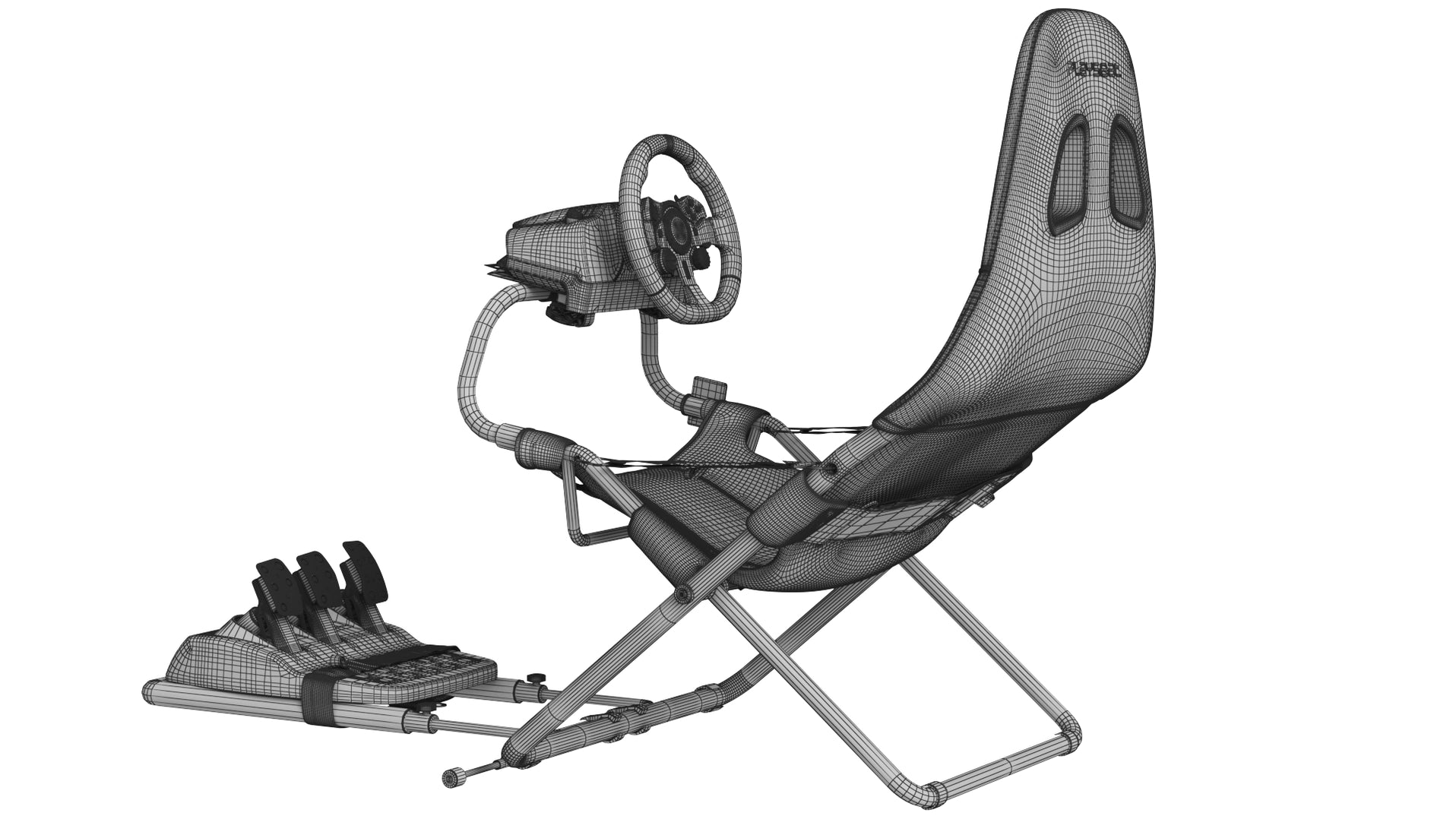 Playseat Challenge Black ActiFit Racing Simulator Seat 3D Model — FaceQuad