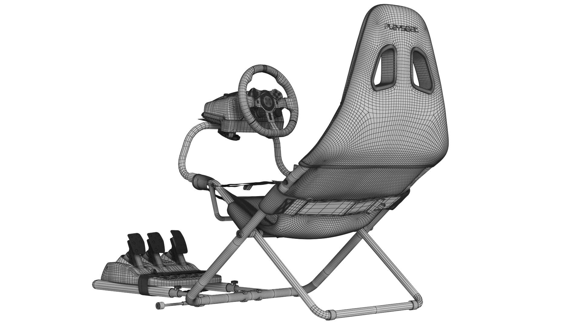 Playseat Challenge Black ActiFit Racing Simulator Seat 3D Model — FaceQuad