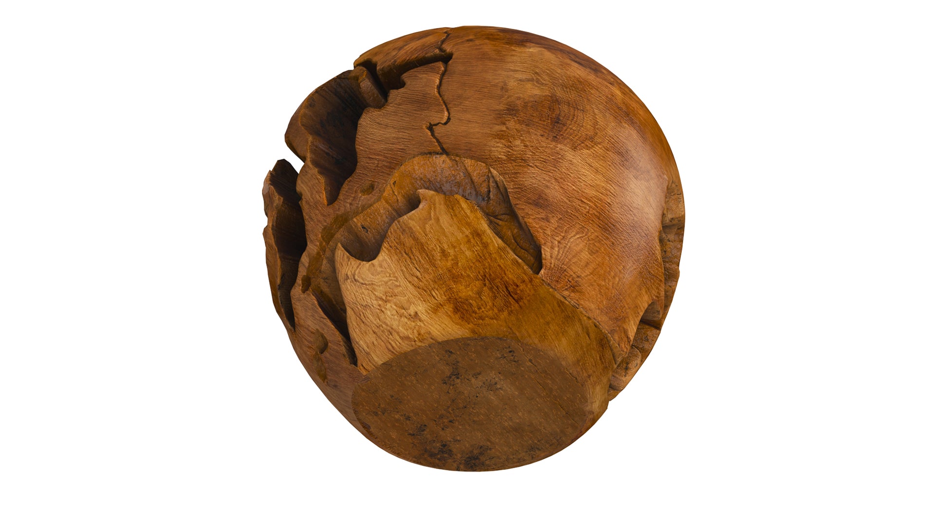 Teak Root Ball Coffee Table Oculta Stump 3D Model — FaceQuad