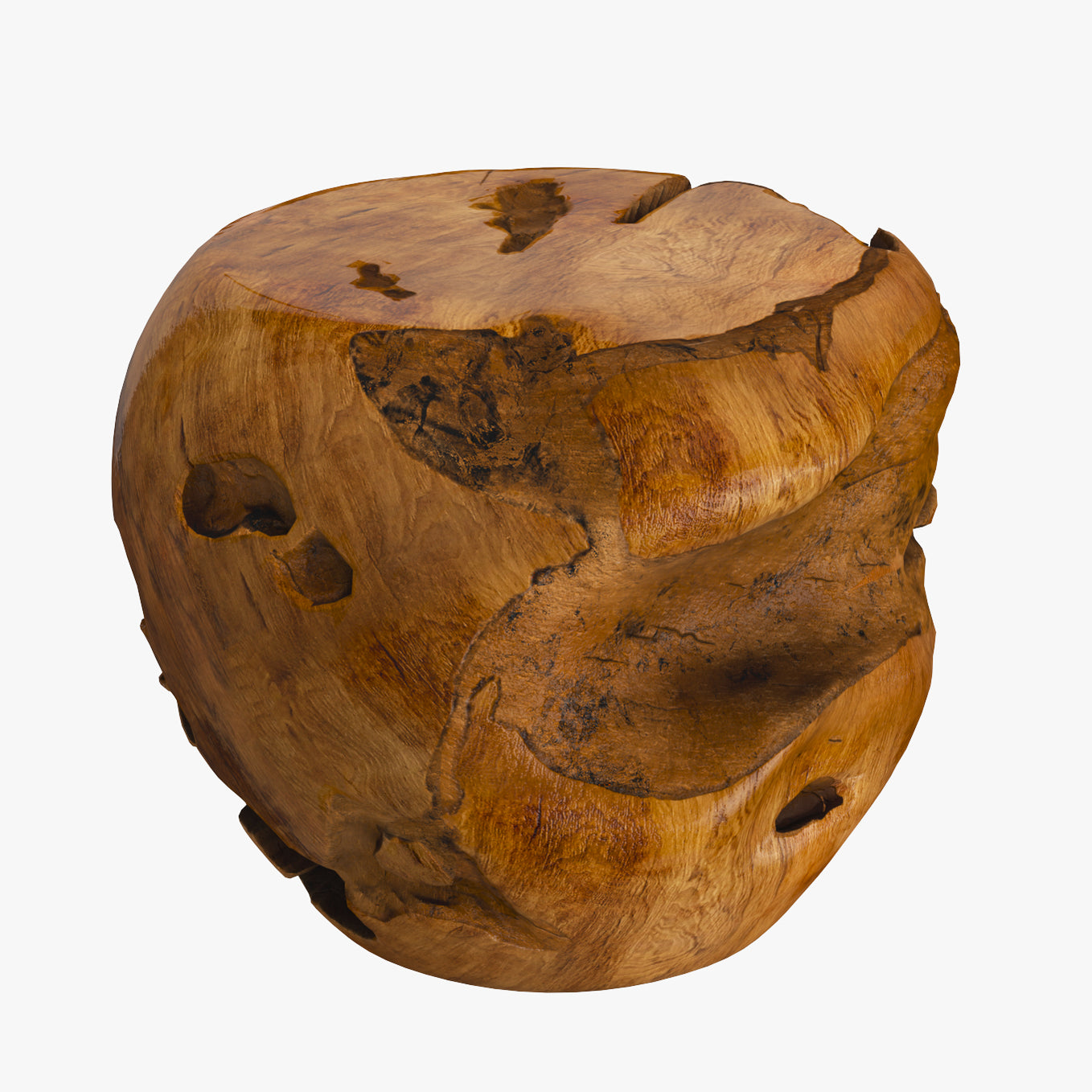 Teak Root Ball Coffee Table Oculta Stump 3D Model — FaceQuad