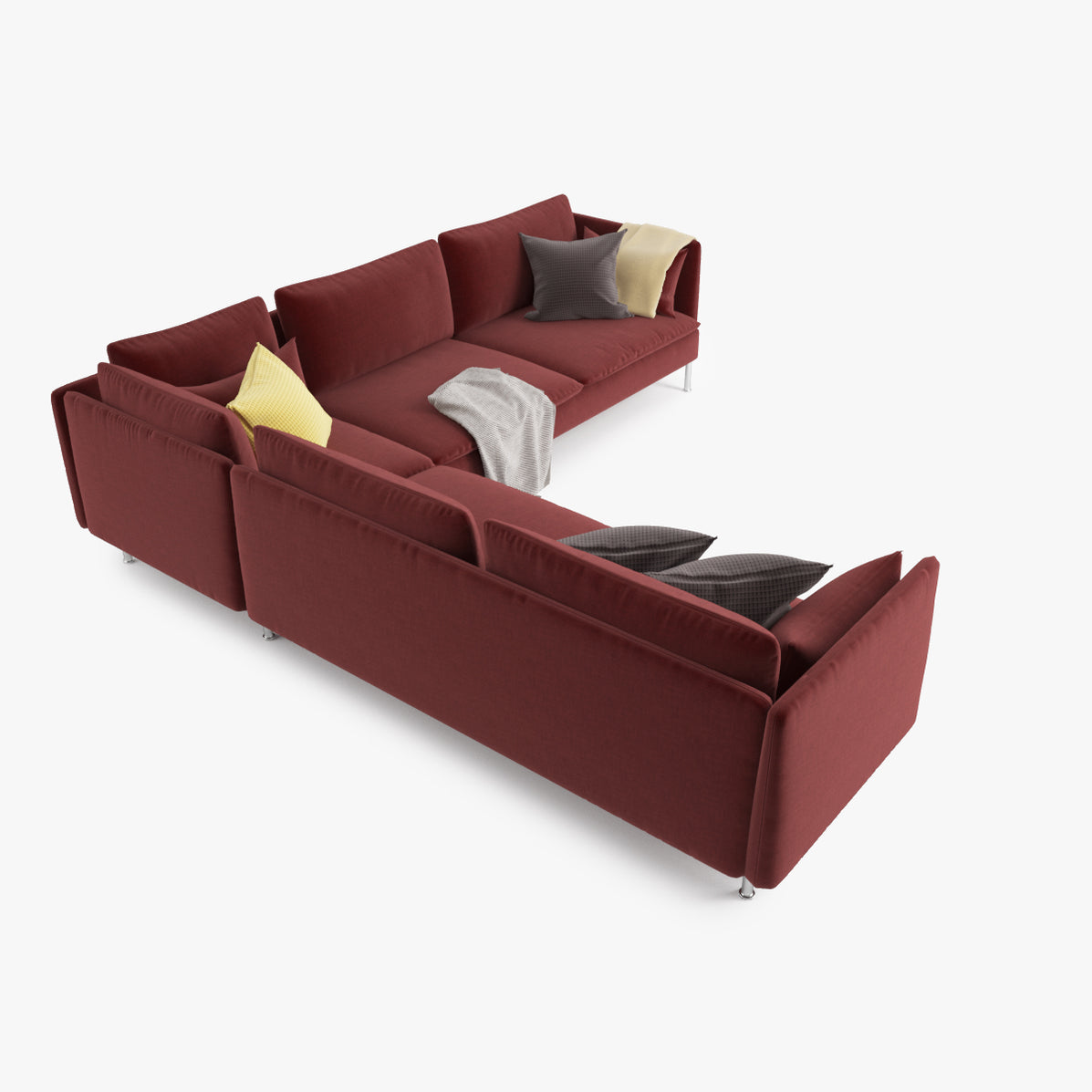 IKEA Soderhamn Corner Sofa 3D Model | FaceQuad