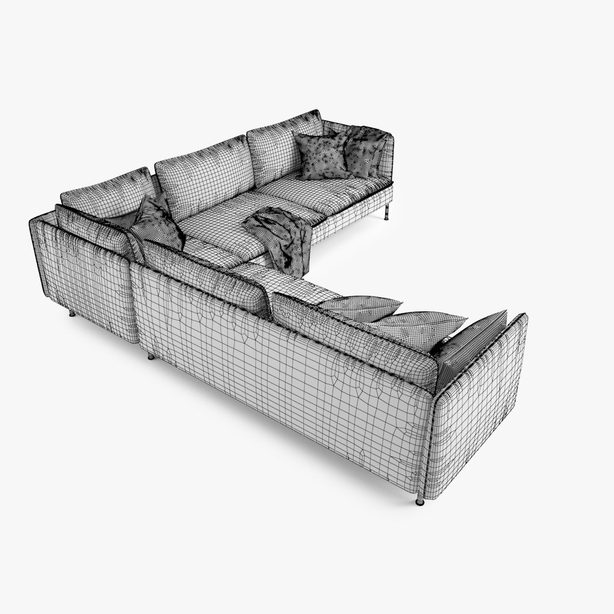 IKEA Soderhamn Corner Sofa 3D Model | FaceQuad