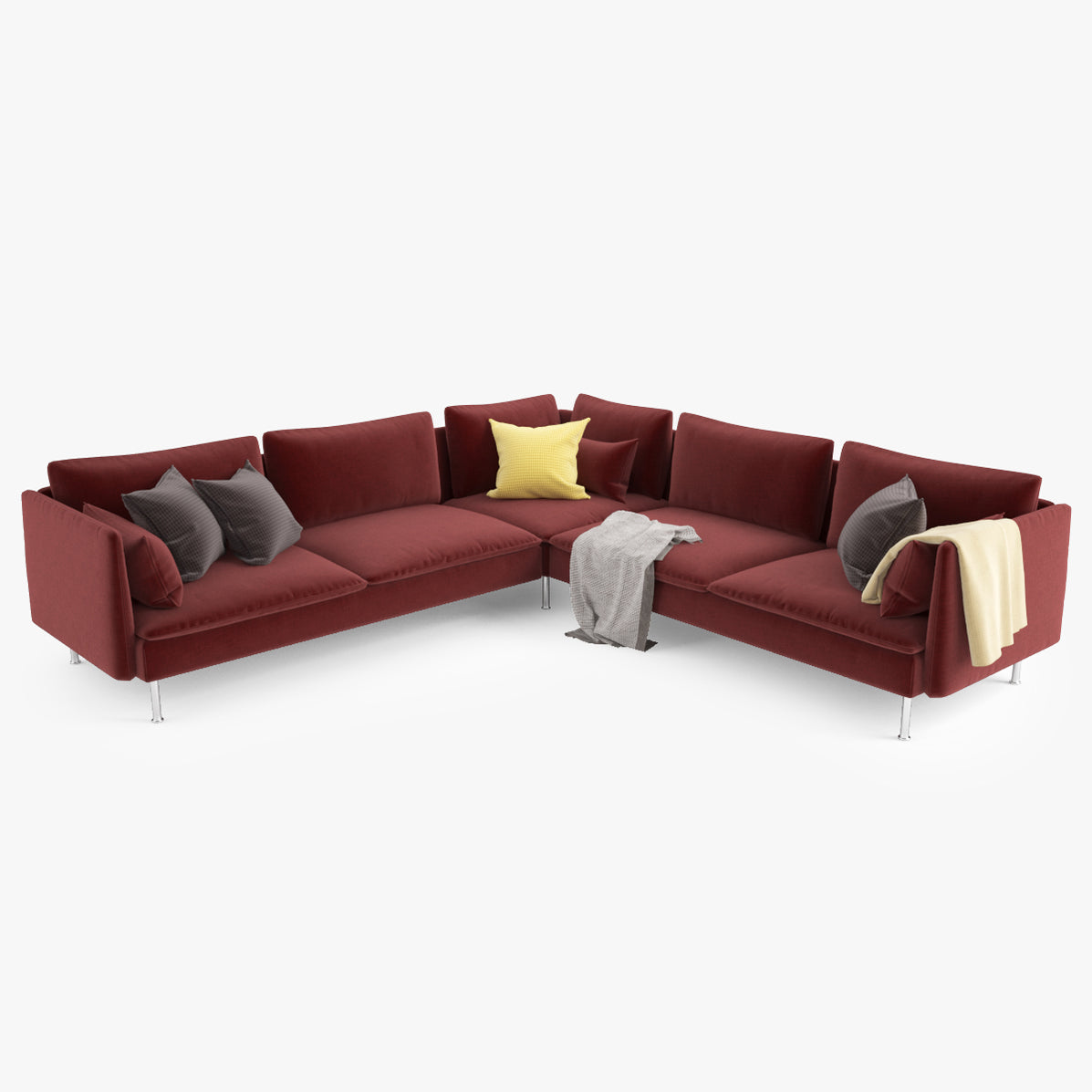 IKEA Soderhamn Corner Sofa 3D Model | FaceQuad