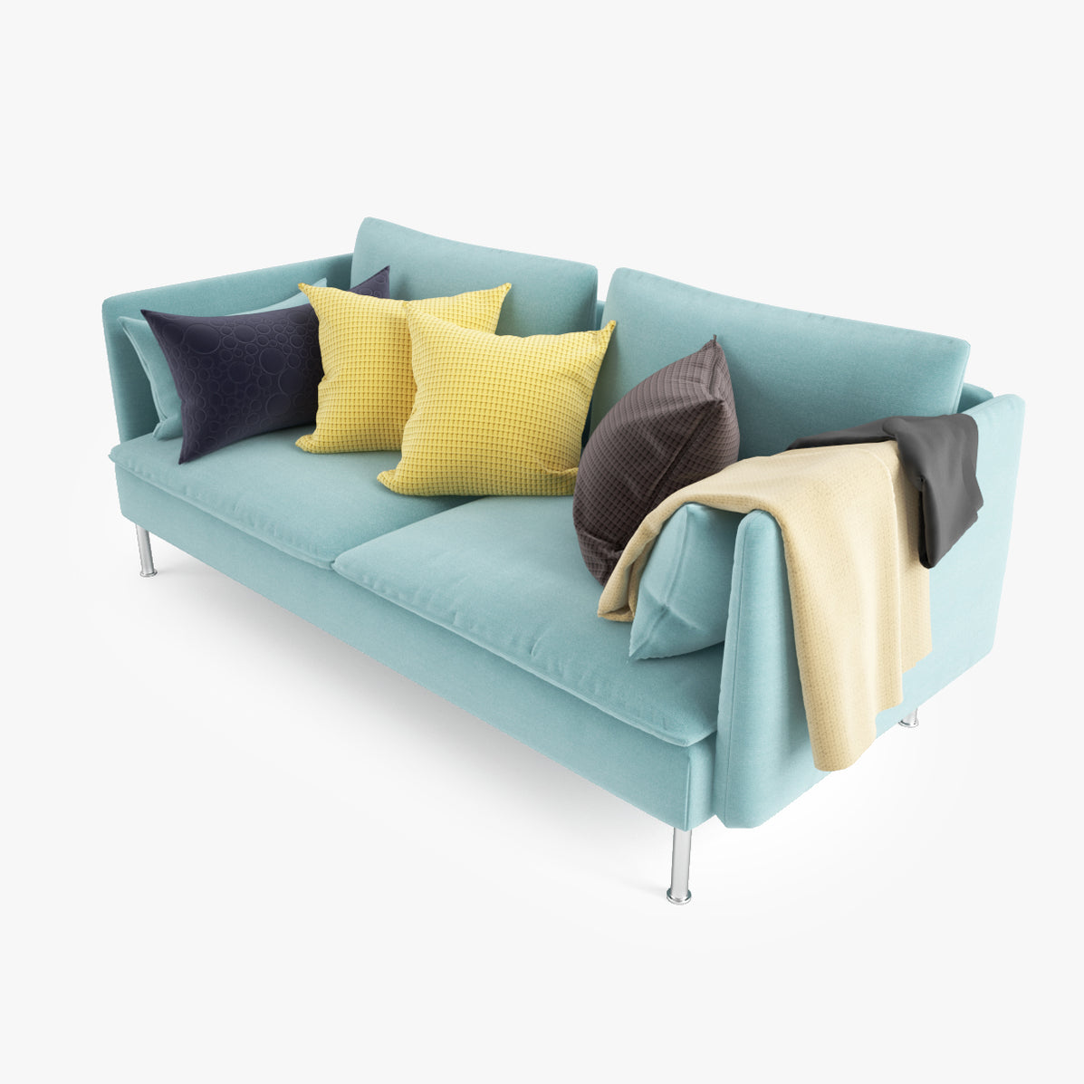 IKEA Soderhamn Sofa 3D Model | FaceQuad