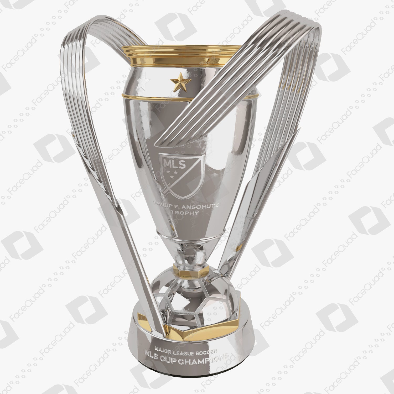 MLS Cup Trophy 3D Model | FaceQuad
