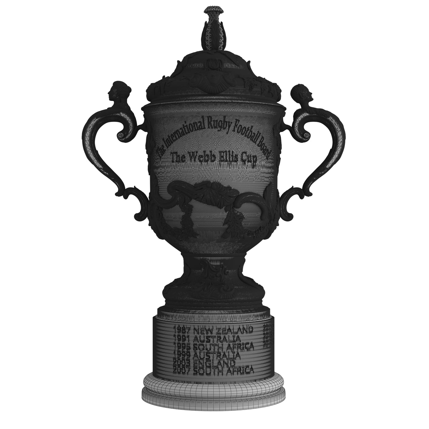 The Webb Ellis Cup Trophy 3D Model | FaceQuad